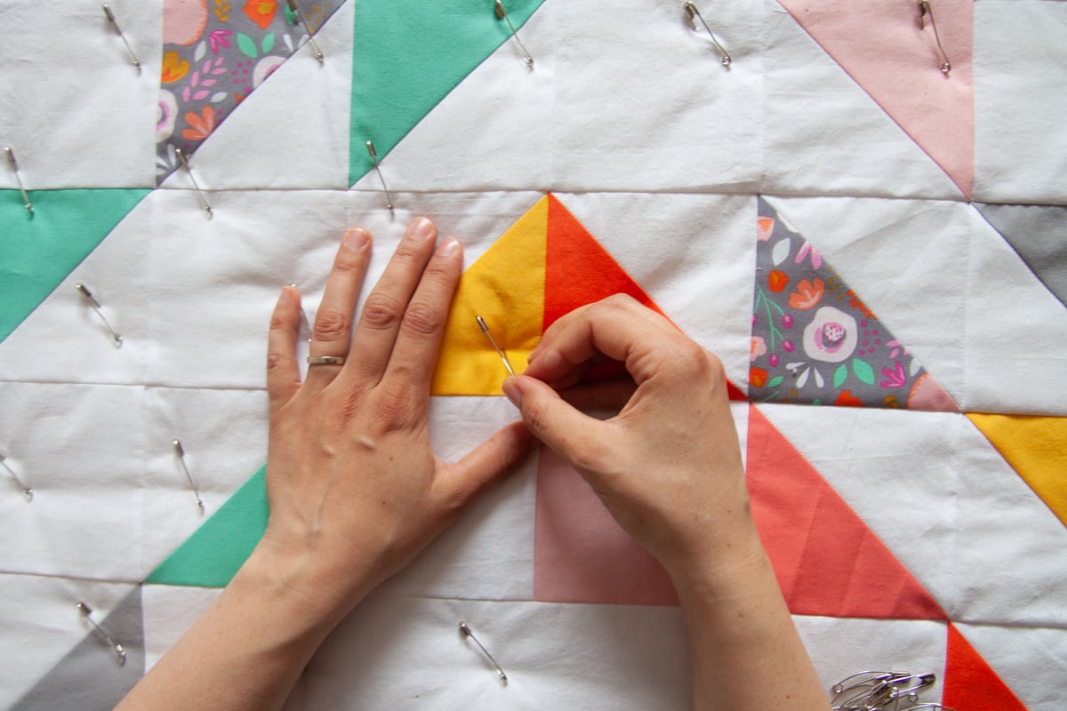 Quilt Basting for Beginners | How to Baste a Quilt