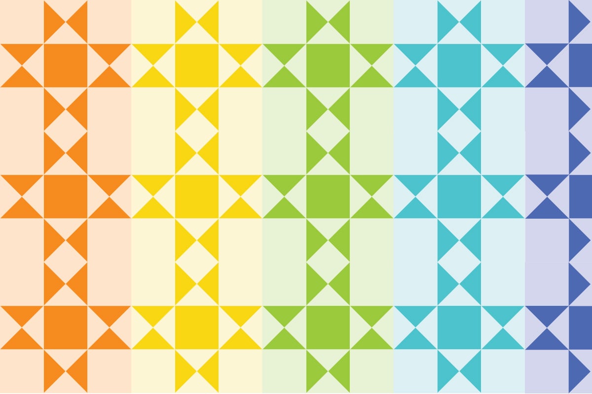 The Ohio Star Quilt Pattern - The Shining Modern Classic