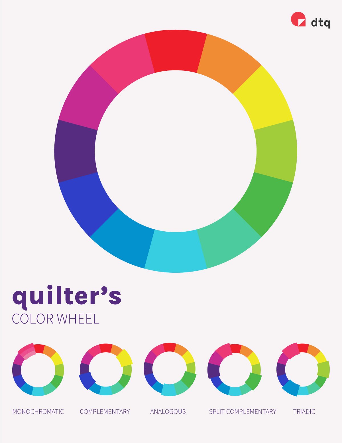 The Quilting Color Wheel & Choosing Colors That Always Work | Designed ...