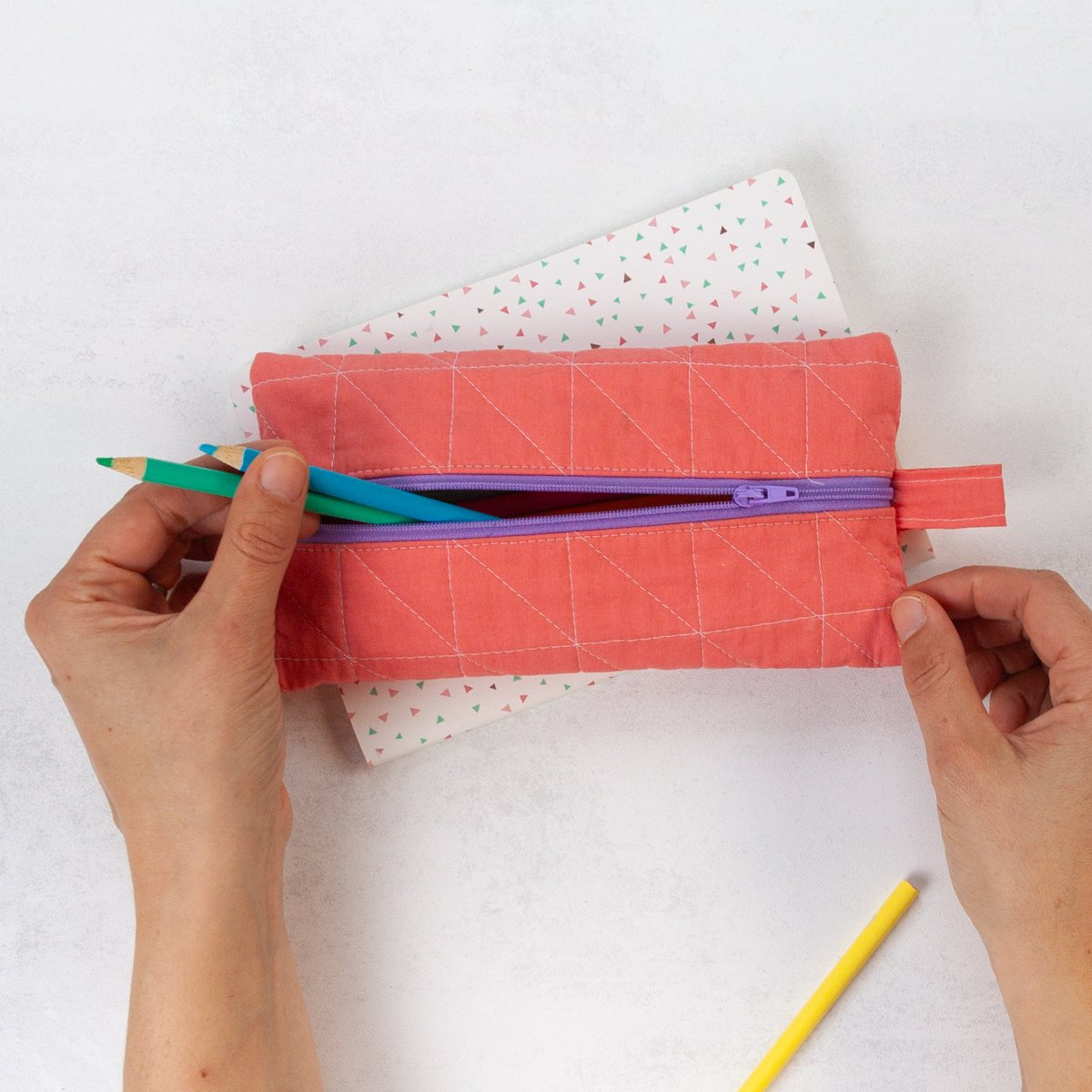 Free DIY Pencil Case Pattern | Make a Quilted Pencil Case! | Designed to Quilt